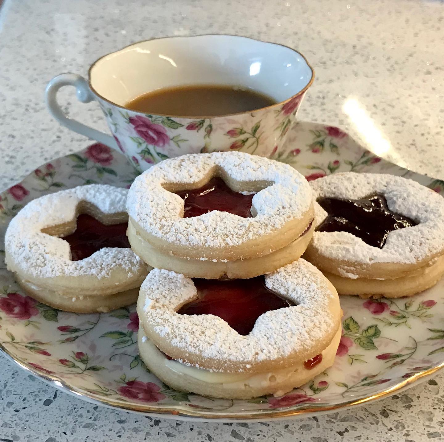 Linzer cookies, one dozen – The Three Birds Bakery